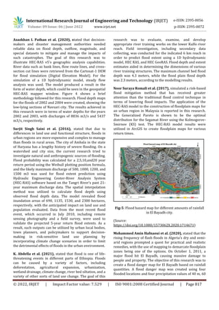 Review Paper for floodplain mapping with applications of HEC-HMS, HEC-RAS and ArcGIS softwares ...