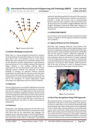 Hand Gesture Recognition System Using Holistic Mediapipe | PDF