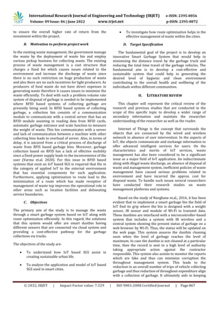 IoT based smart garbage system for waste management and route ...