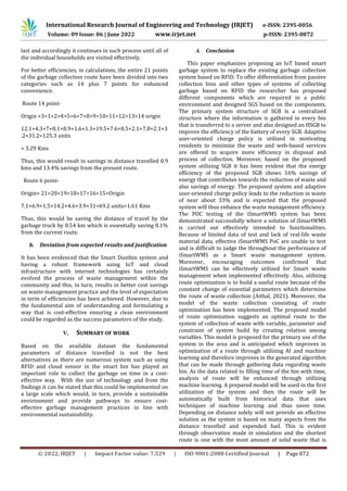IoT based smart garbage system for waste management and route ...