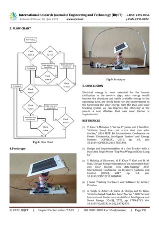 Dual Axis Solar Tracking PV System using Arduino UNO | PDF