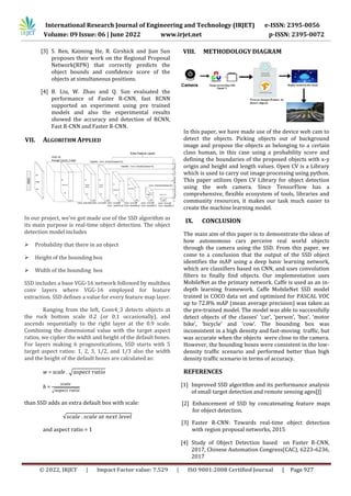 Object Detection for Autonomous Cars using AI/ML | PDF