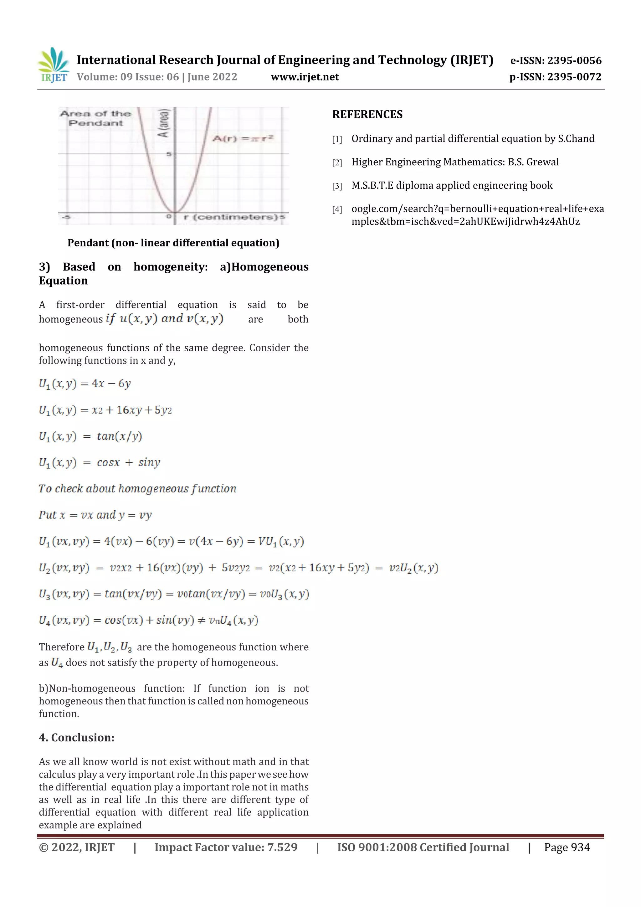 Differential Equation, Maths, Real Life | PDF