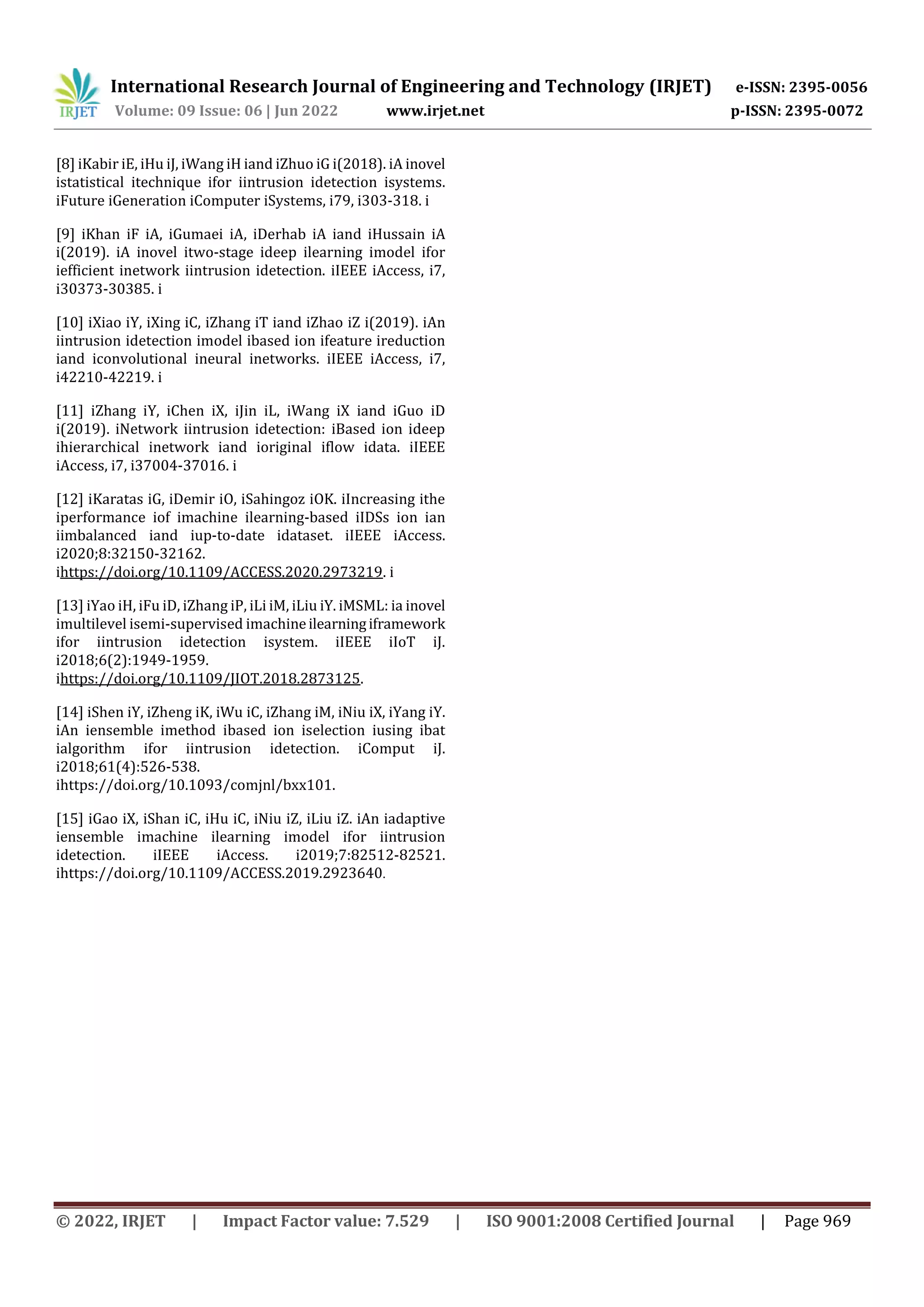 Intrusion Detection System Using Machine Learning: An Overview | PDF