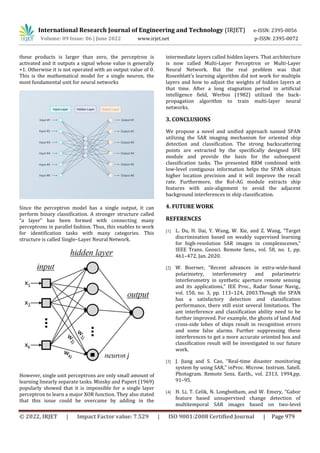 YOLO BASED SHIP IMAGE DETECTION AND CLASSIFICATION | PDF