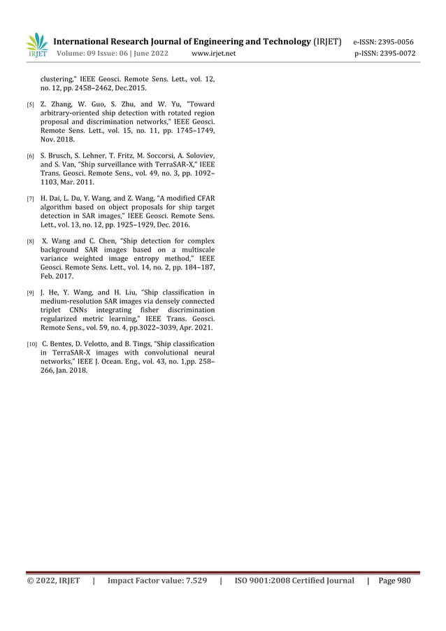 YOLO BASED SHIP IMAGE DETECTION AND CLASSIFICATION | PDF