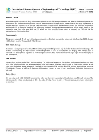 Substation Monitoring and Control Based on Microcontroller Using IoT | PDF