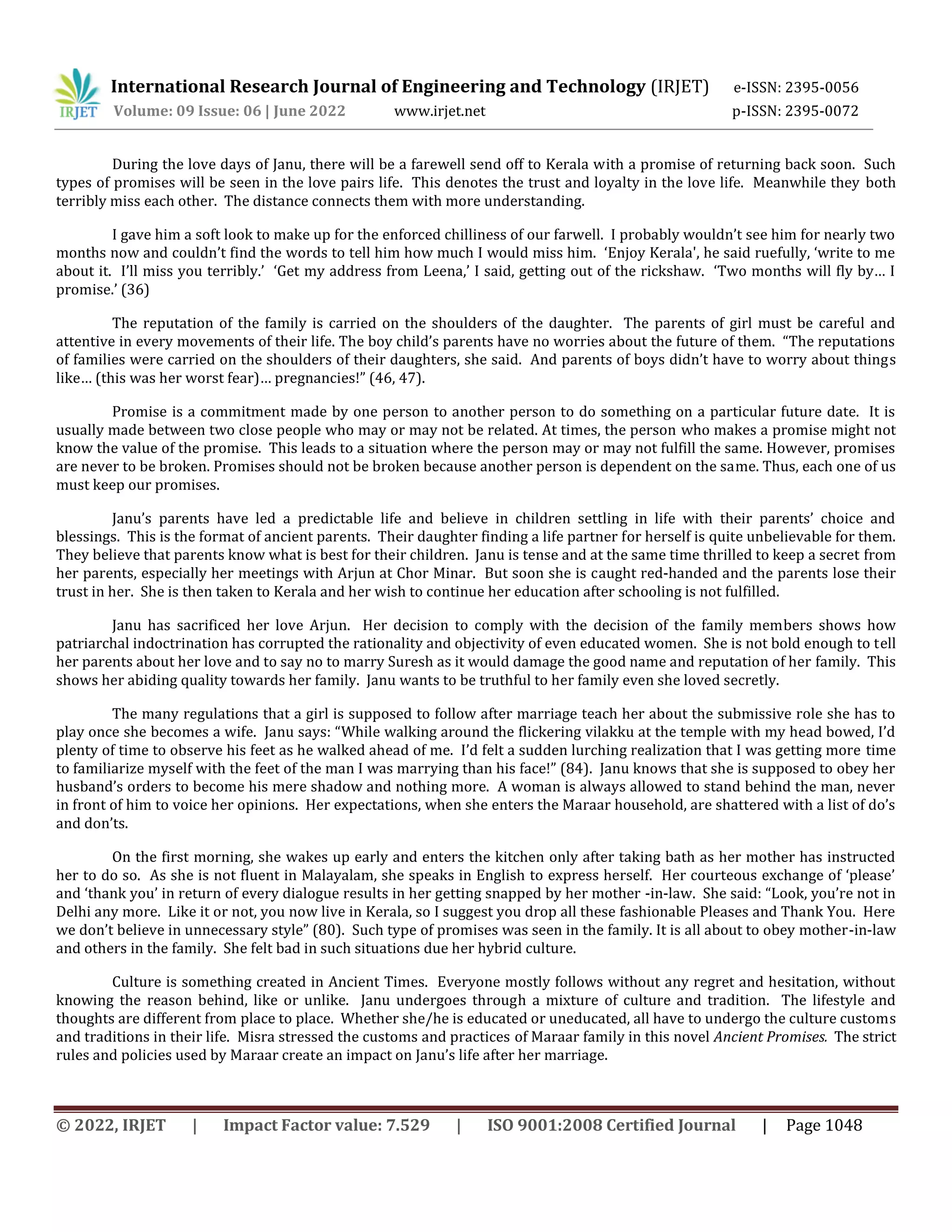 FORCED RELATIONSHIP ENDS AS BROKEN PROMISE IN JAISHREE MISRA’S ANCIENT ...