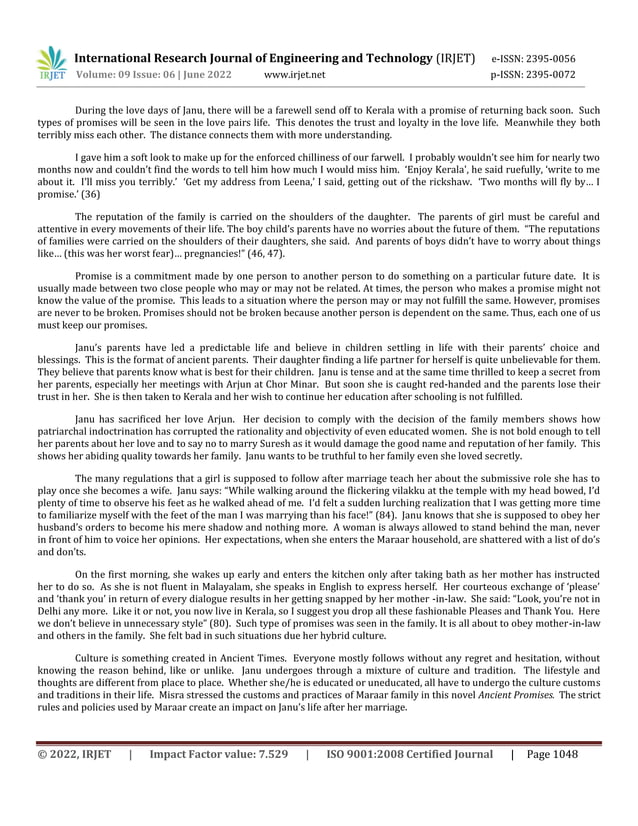 FORCED RELATIONSHIP ENDS AS BROKEN PROMISE IN JAISHREE MISRA’S ANCIENT ...