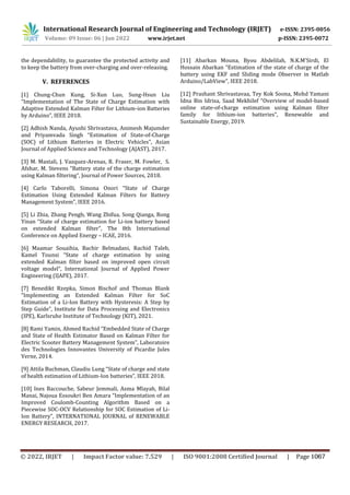 Implementation and Calculation of State of Charge for Electric Vehicles | PDF | Consumer ...