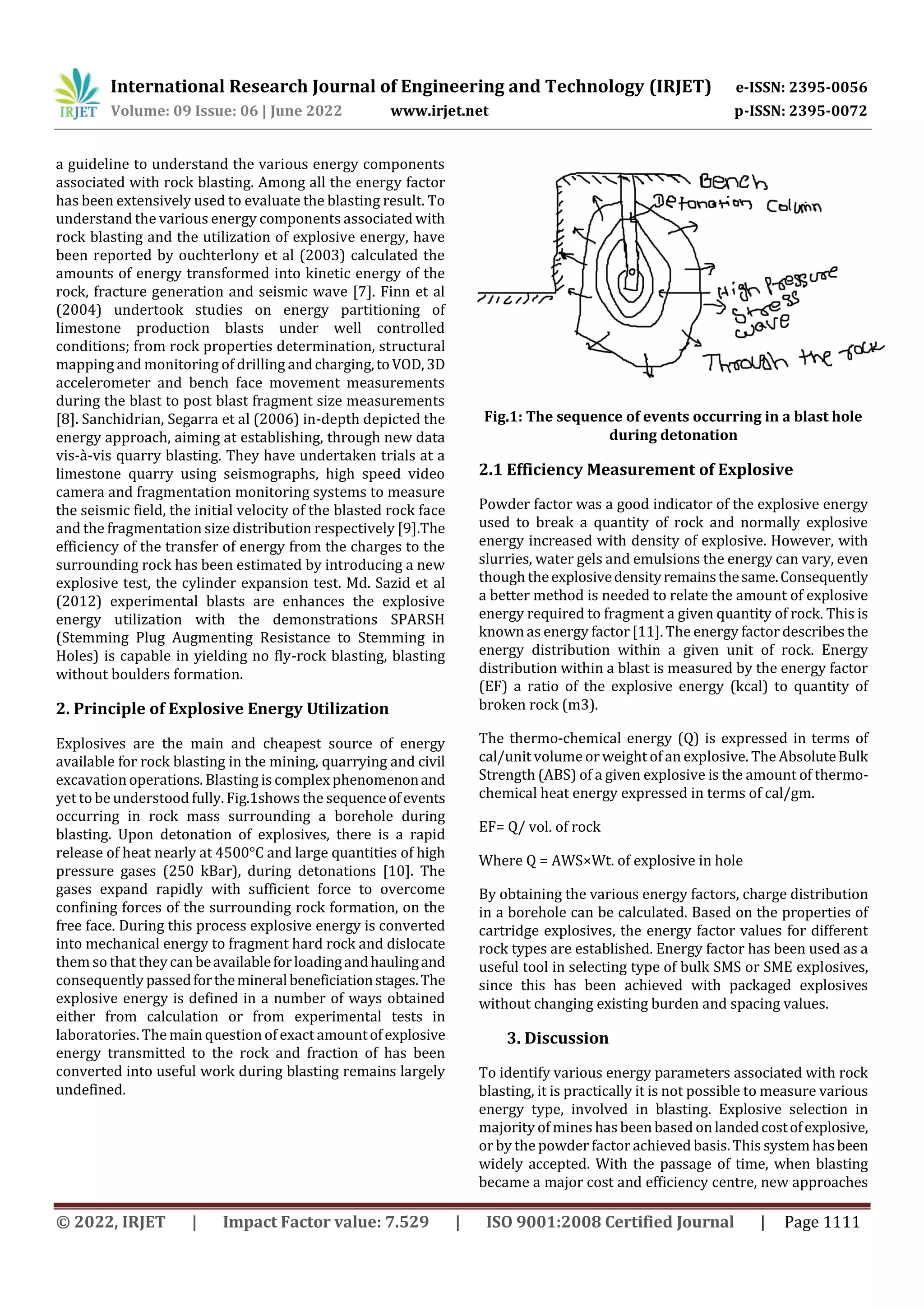 An Overview of Explosive Energy Utilization in Mining | PDF