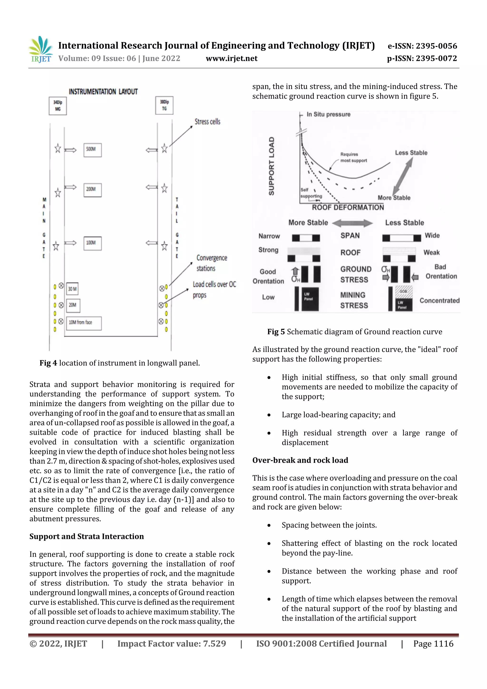 A Theoretical Study on Strata Behaviour and Ground Control in Coal Mines | PDF