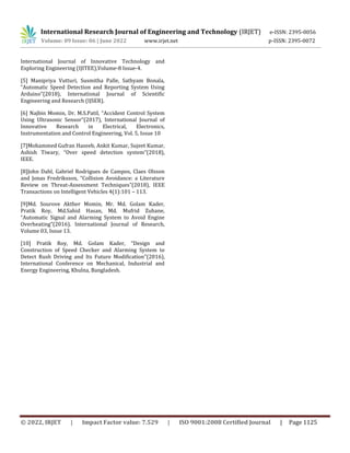 Design and Implementation of an Arduino-Based Accident Prevention System | PDF