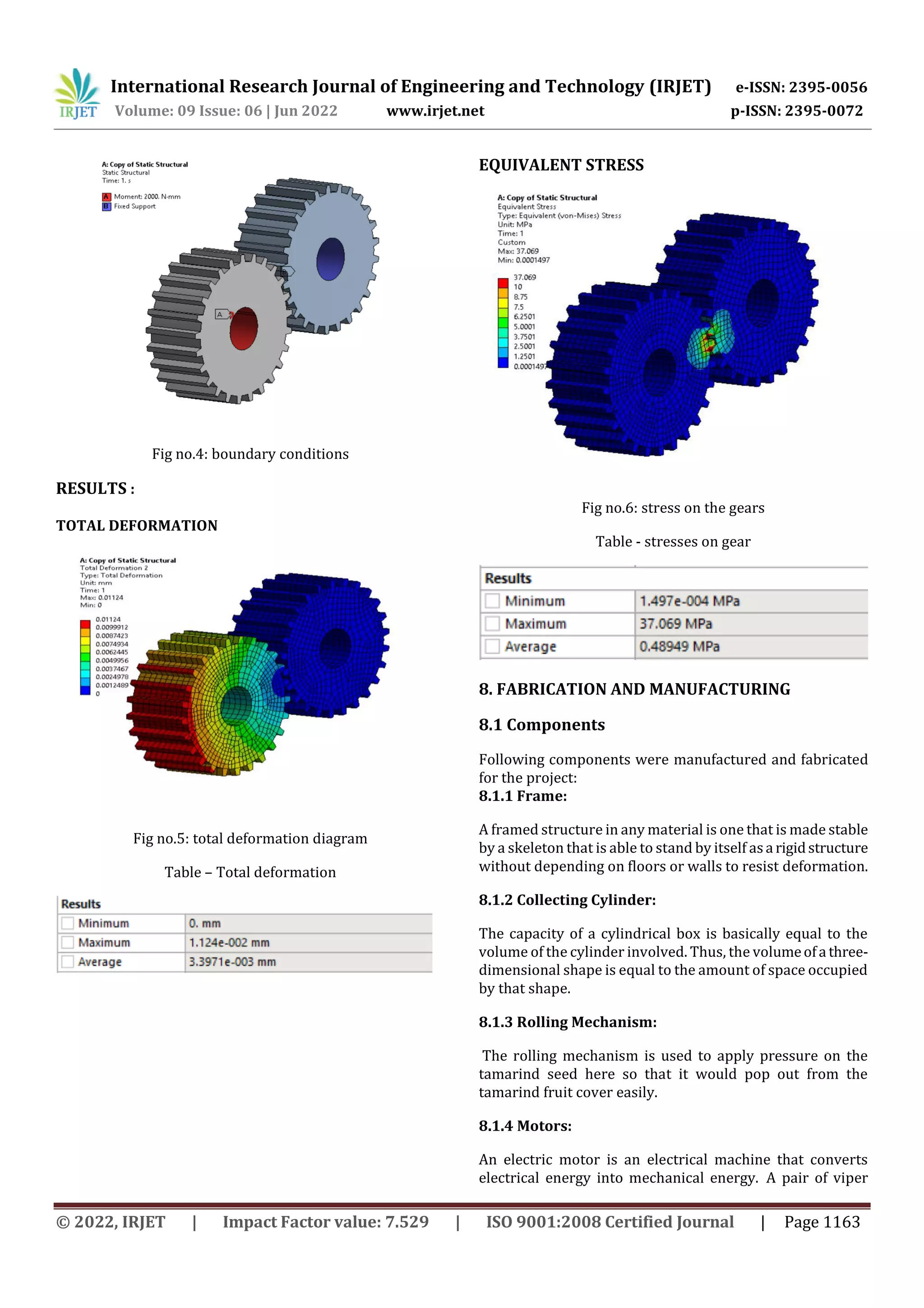 Design and Fabrication of Tamarind Seed Removal Machine | PDF