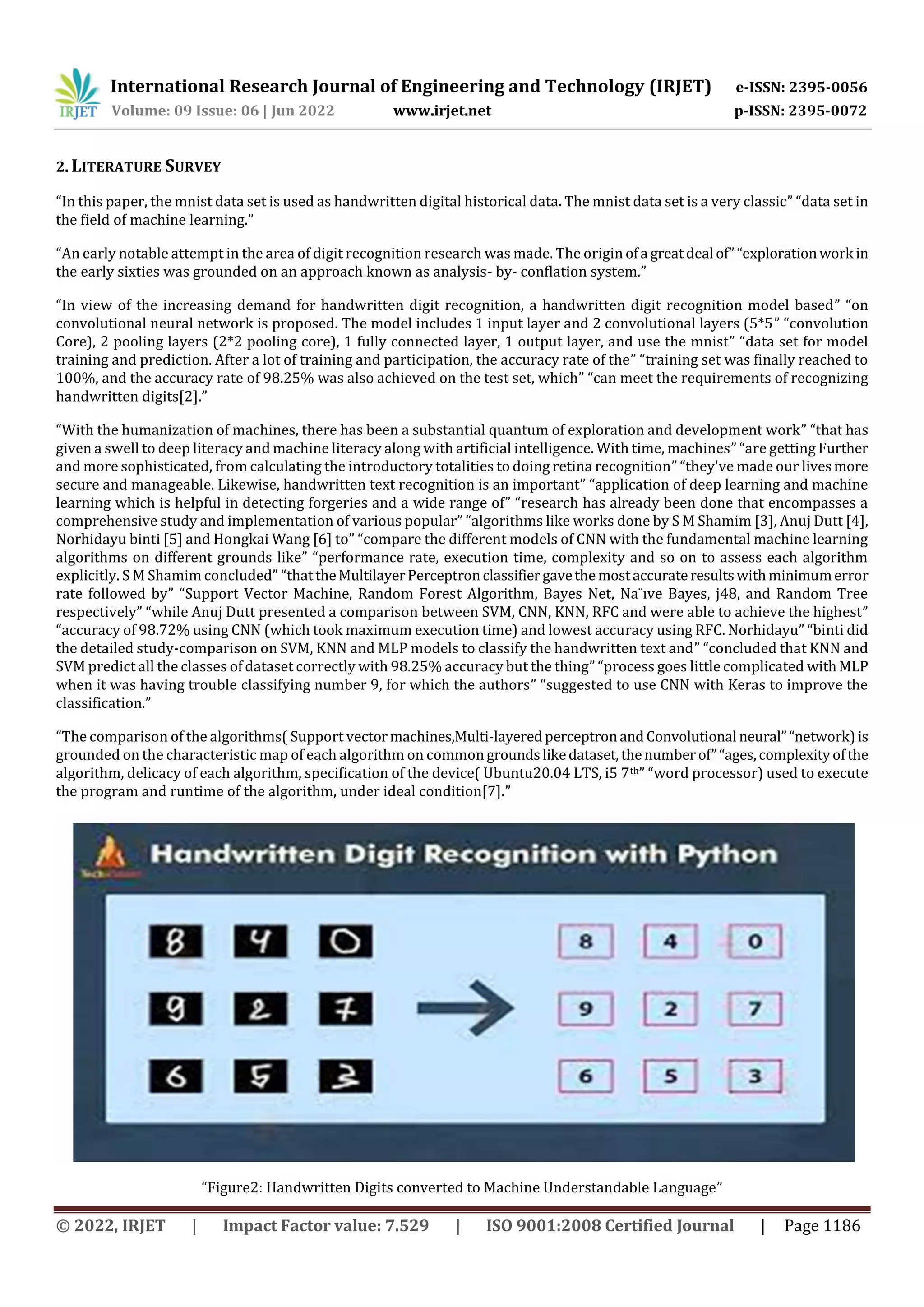 HANDWRITTEN DIGIT RECOGNITION | PDF HANDWRITTEN DIGIT RECOGNITION | PDF