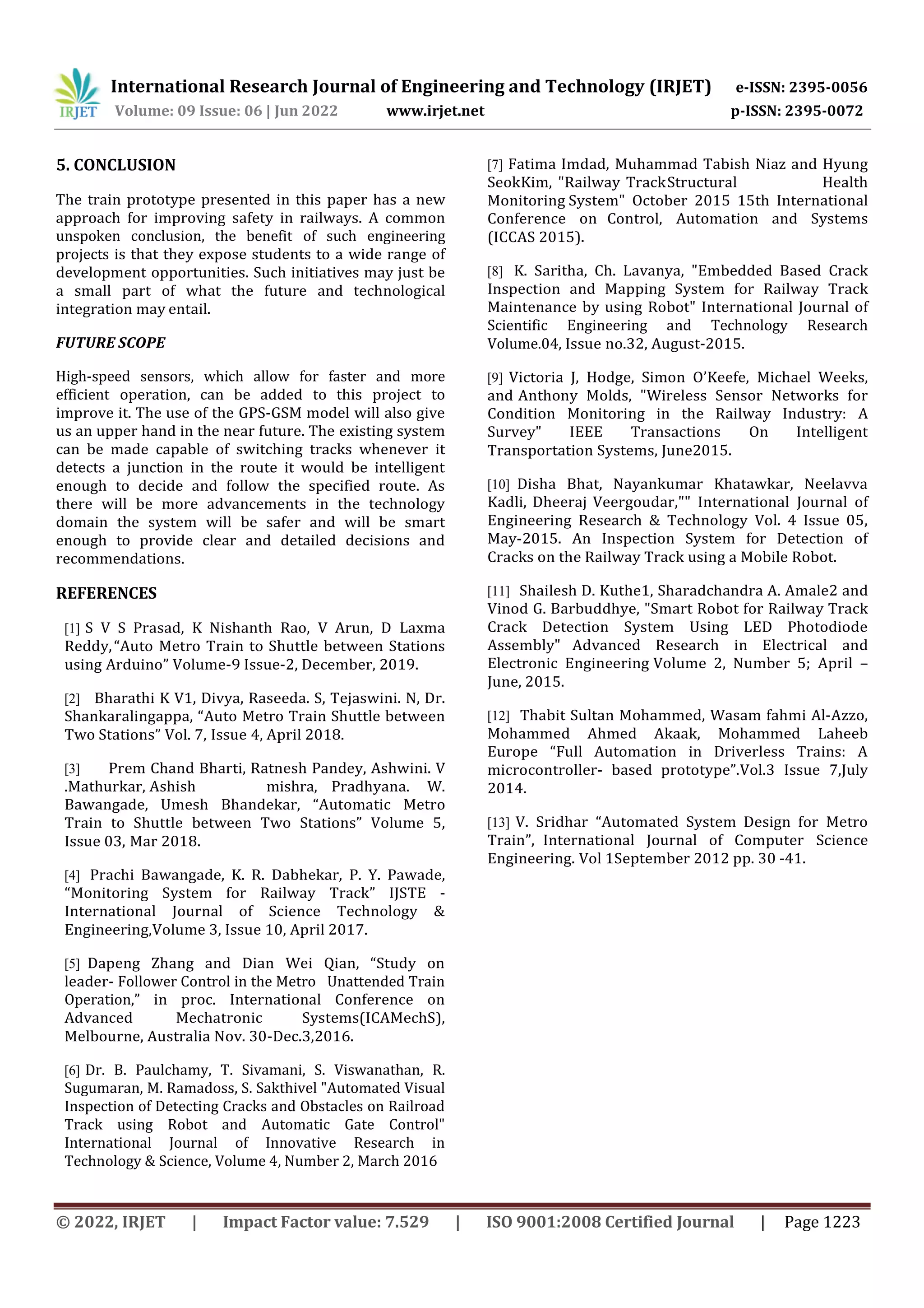 Train automation using ARM7 | PDF