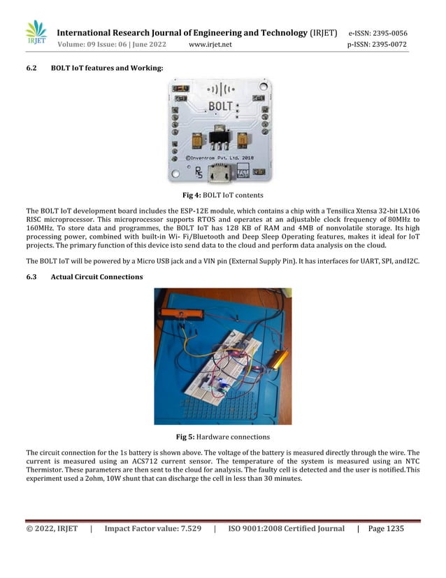 IoT Based smart Battery Management System | PDF | Internet of Things | Internet