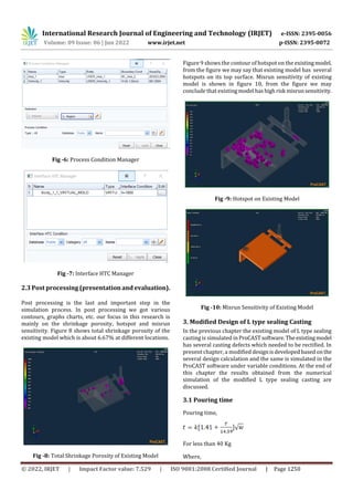 Optimization of sealing casting by identifying solidification defect and improvement of strength ...