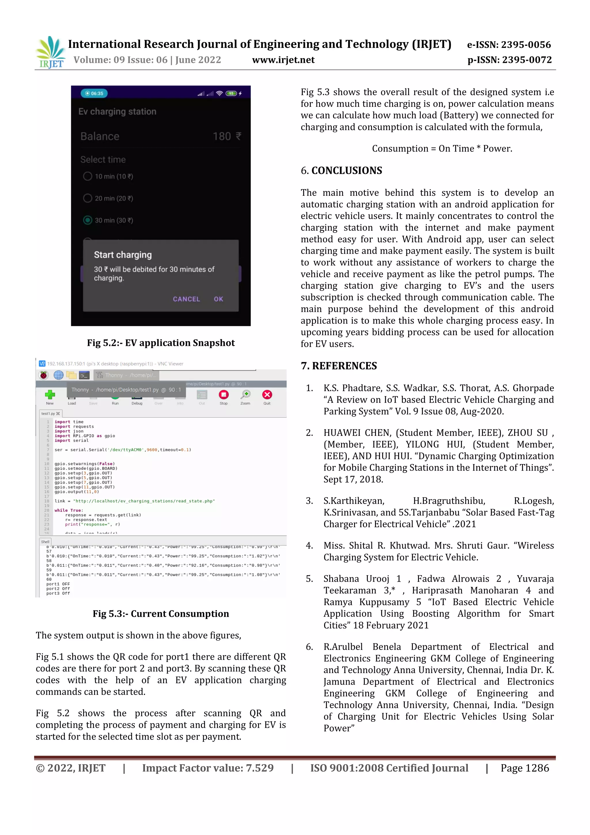 IoT-Based Electric Vehicle Charging Station | PDF