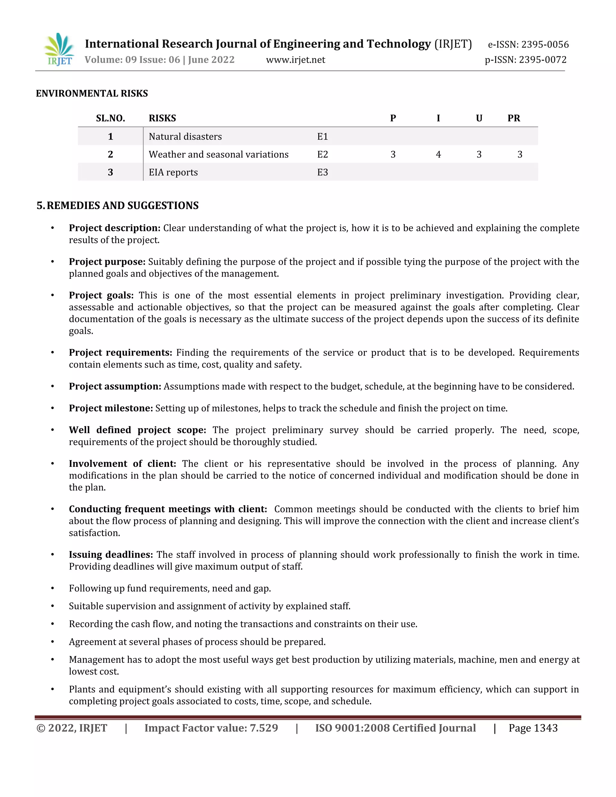 RISK ASSESSMENT OF CONSTRUCTION BUILDING PROJECTS | PDF