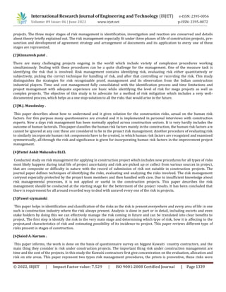 RISK ASSESSMENT OF CONSTRUCTION BUILDING PROJECTS | PDF