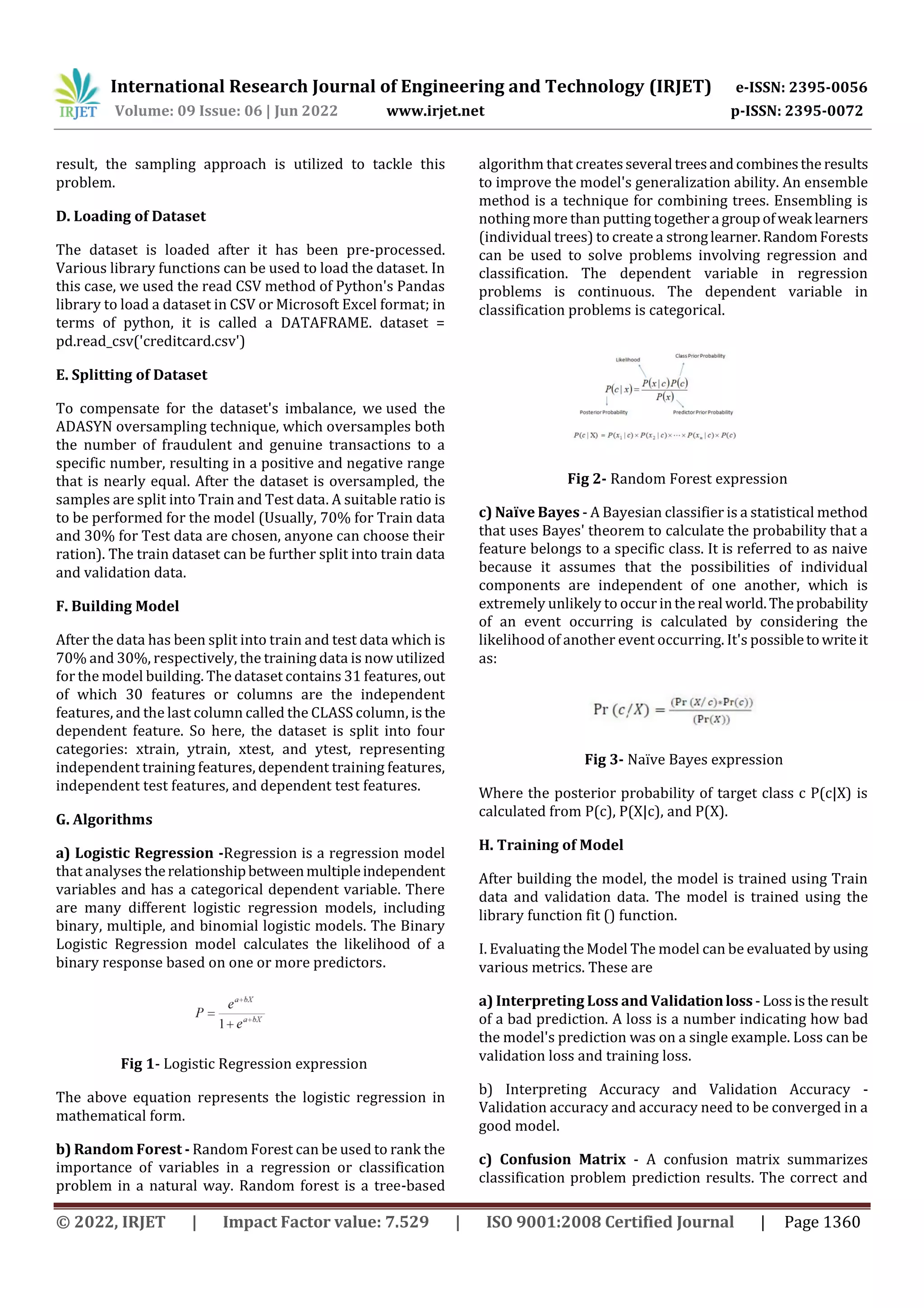 Credit Card Fraud Detection Using Machine Learning & Data Science | PDF