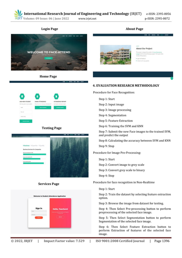 FACE RECOGNITION ATTENDANCE SYSTEM | PDF | Computing | Technology & Computing