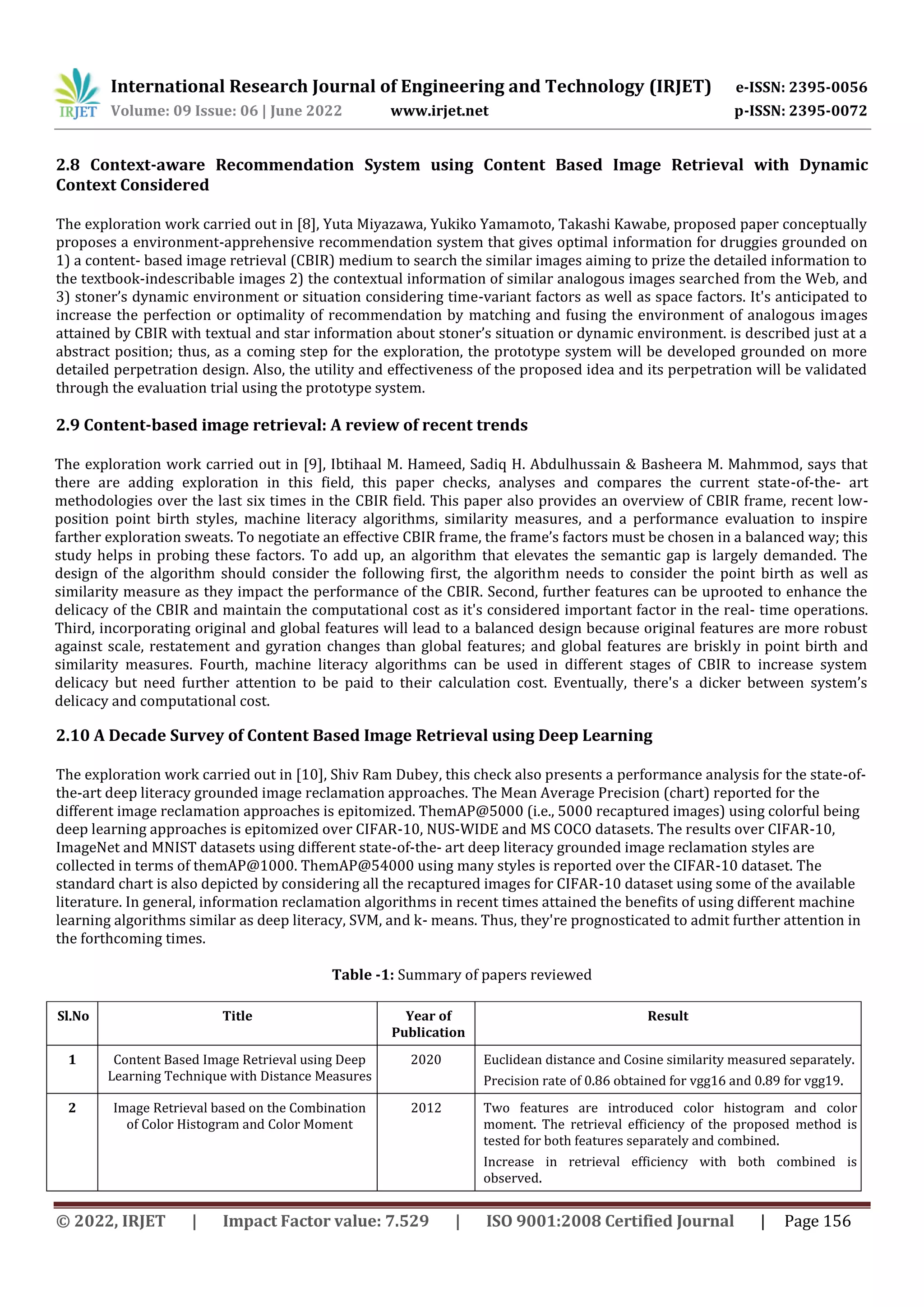 A SURVEY ON CONTENT BASED IMAGE RETRIEVAL USING MACHINE LEARNING | PDF | Databases | Computer ...