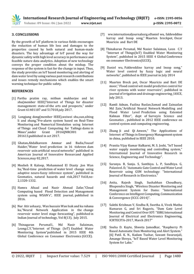 Dam Water Monitoring System Using IOT | PDF | Indoor Environmental ...