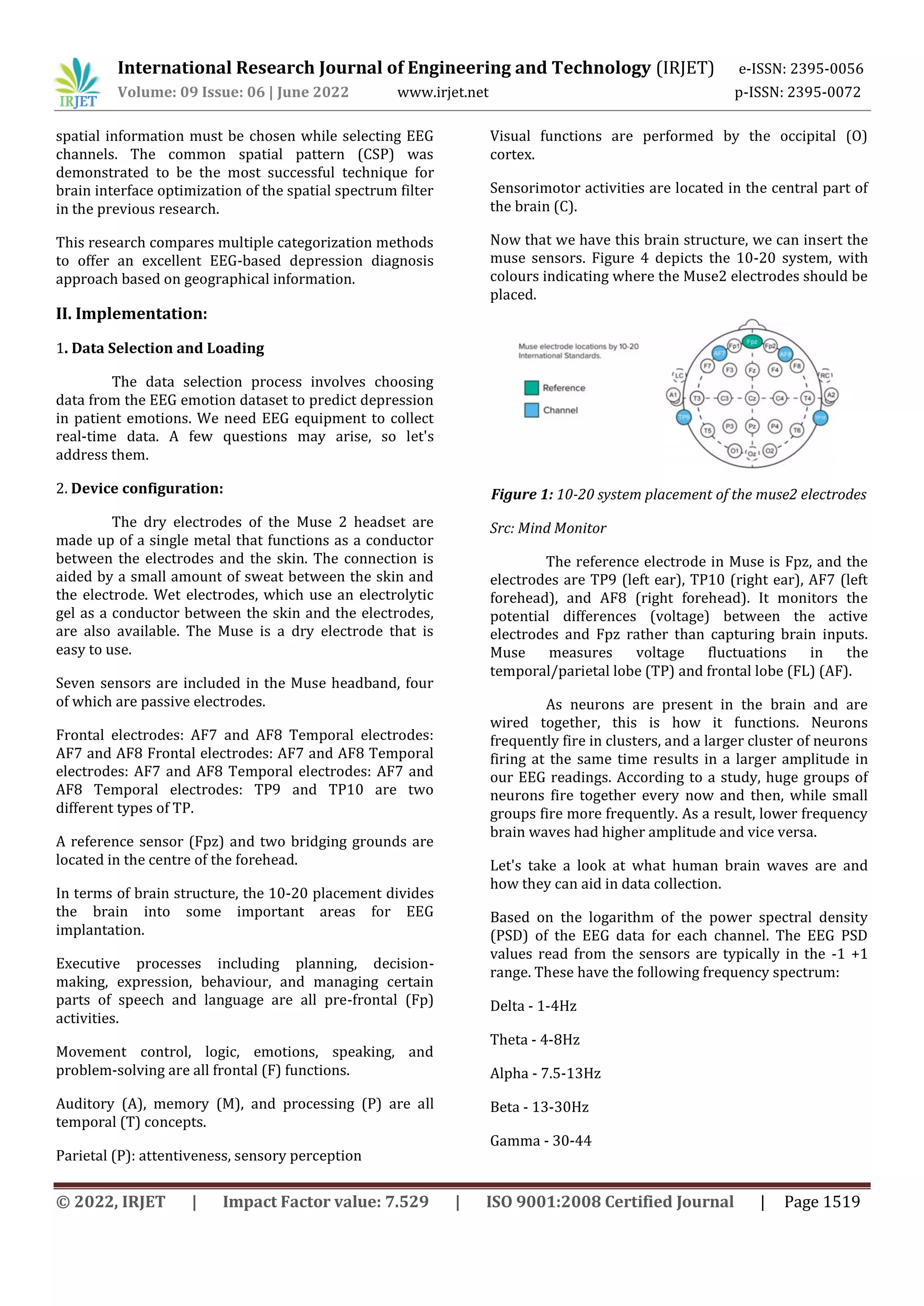 Prediction Model For Emotion Recognition Using Eeg Pdf