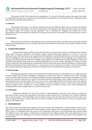 Drone Detection & Classification using Machine Learning | PDF