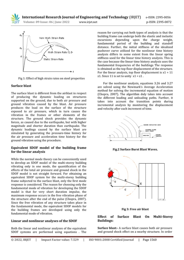 STRUCTURAL PERFORMANCE OF RCC BUILDING UNDER BLAST LOADING | PDF