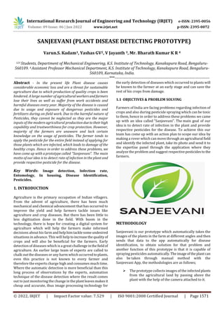 SANJEEVANI (PLANT DISEASE DETECTING PROTOTYPE) | PDF | Agriculture | Industries