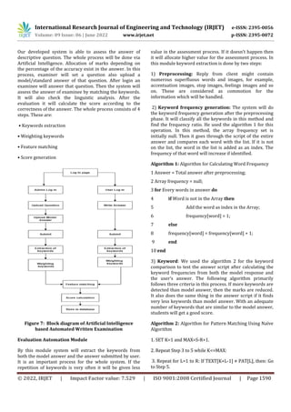 ONLINE EXAMINATION SYSTEM USING ARTIFICIAL INTELLIGENCE | PDF