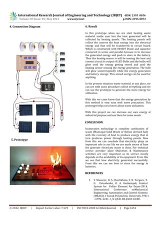 ELECTRICITY GENERATED BY WASTE MATERIAL | PDF