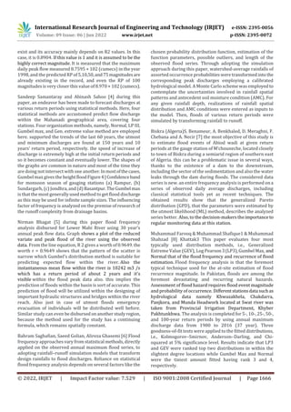 FLOOD FREQUENCY ANALYSIS FOR RIVER GAUGING STATION OF MEENACHIL RIVER ...