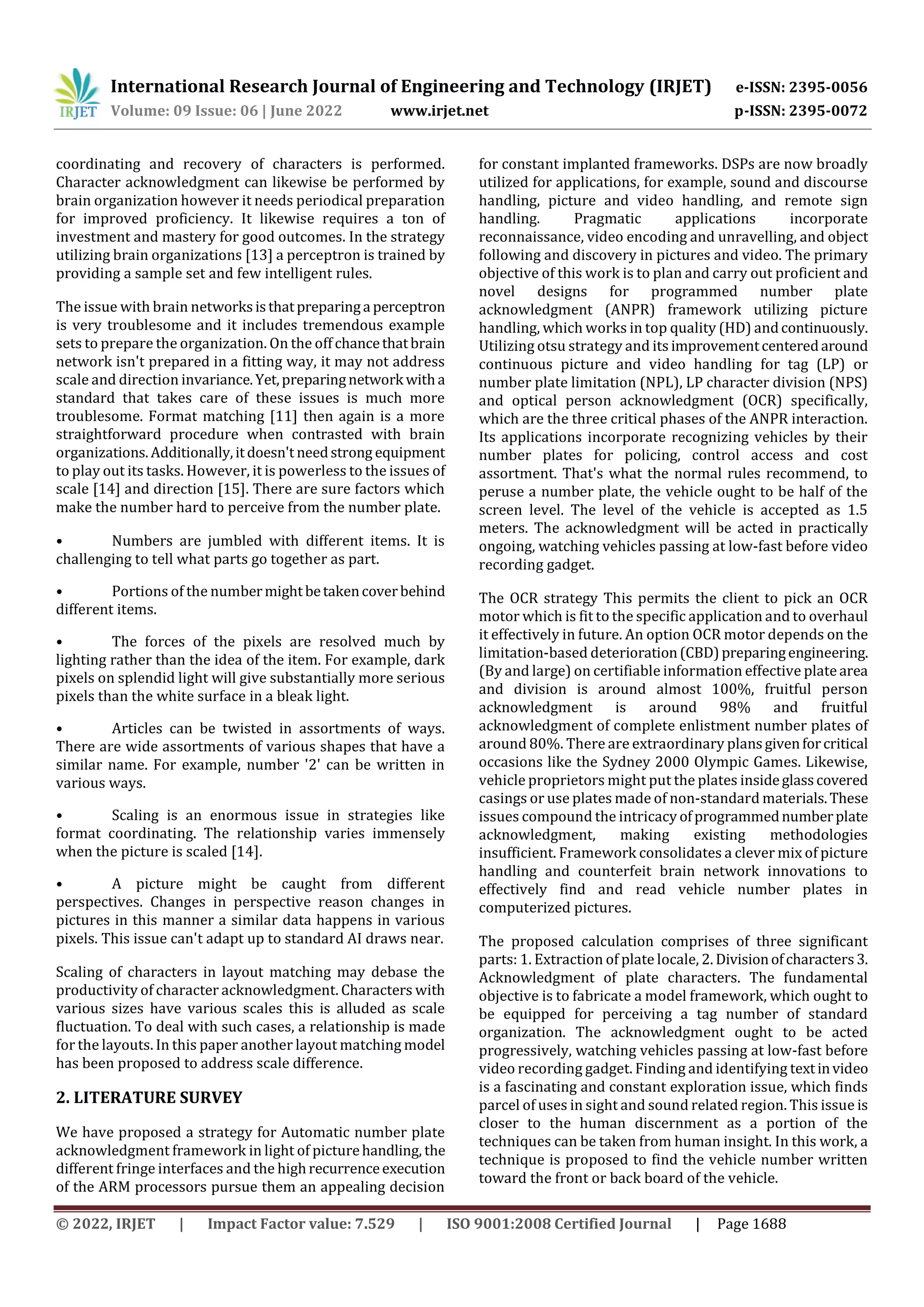 Automated Generation For Number Plate Detection And Recognition Pdf