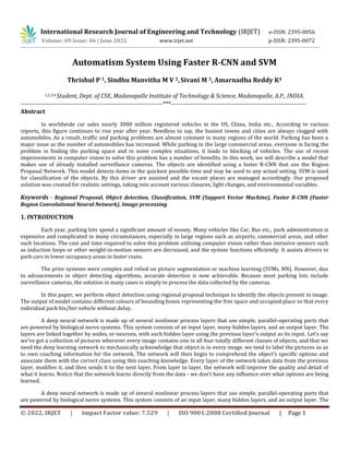 Automatism System Using Faster R-CNN and SVM | PDF