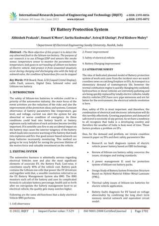 EV Battery Protection System | PDF | Green Vehicles | Auto Type