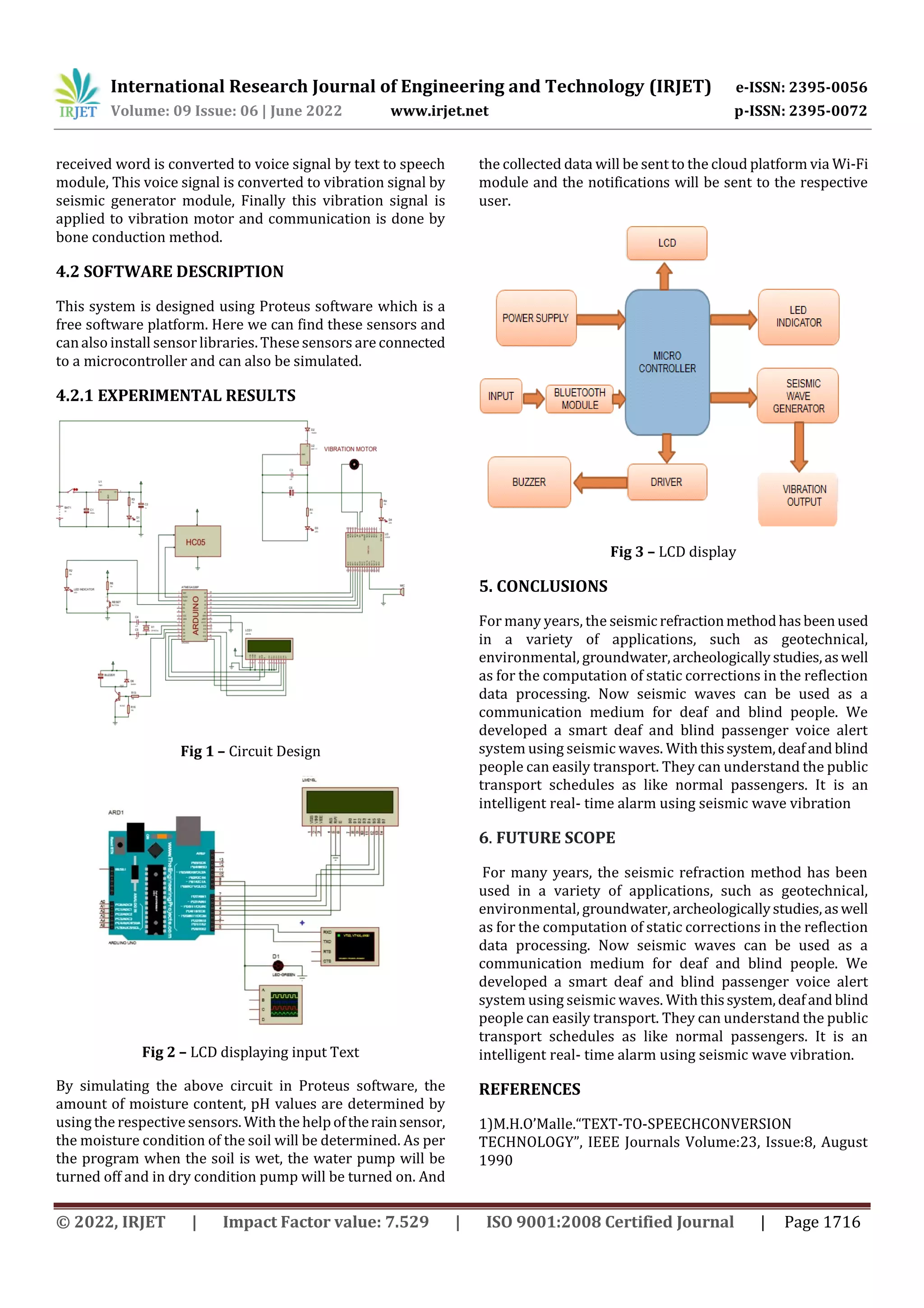 SMART DEAF AND BLIND PASSENGER VOICE ALERT SYSTEM IN PUBLIC AREA | PDF