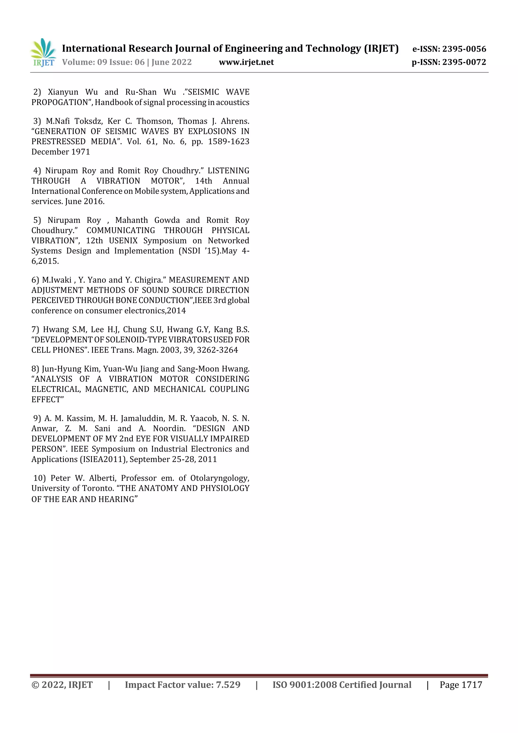 SMART DEAF AND BLIND PASSENGER VOICE ALERT SYSTEM IN PUBLIC AREA | PDF