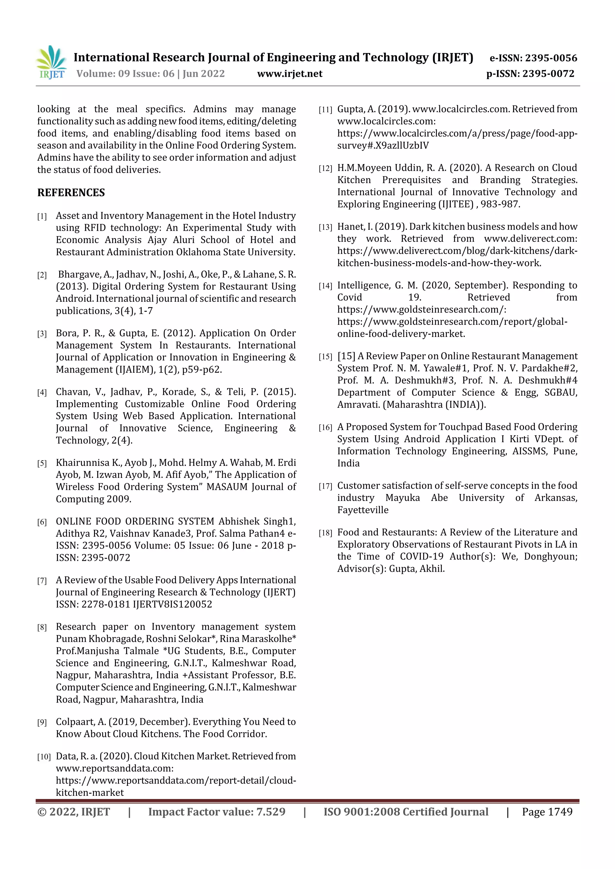 Canteen Food Ordering and Inventory Management System | PDF