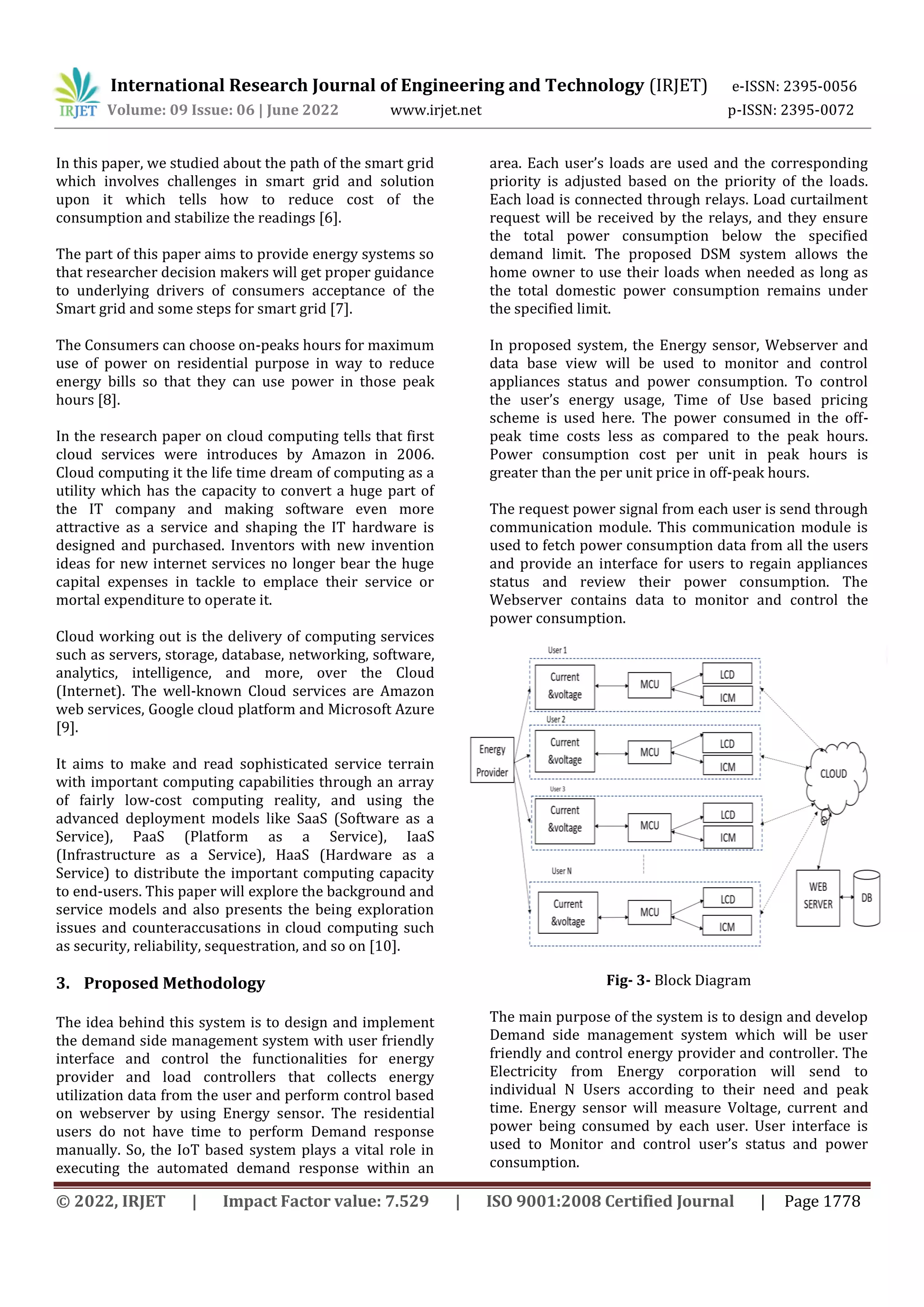 Demand Side management of smart grid using IoT | PDF