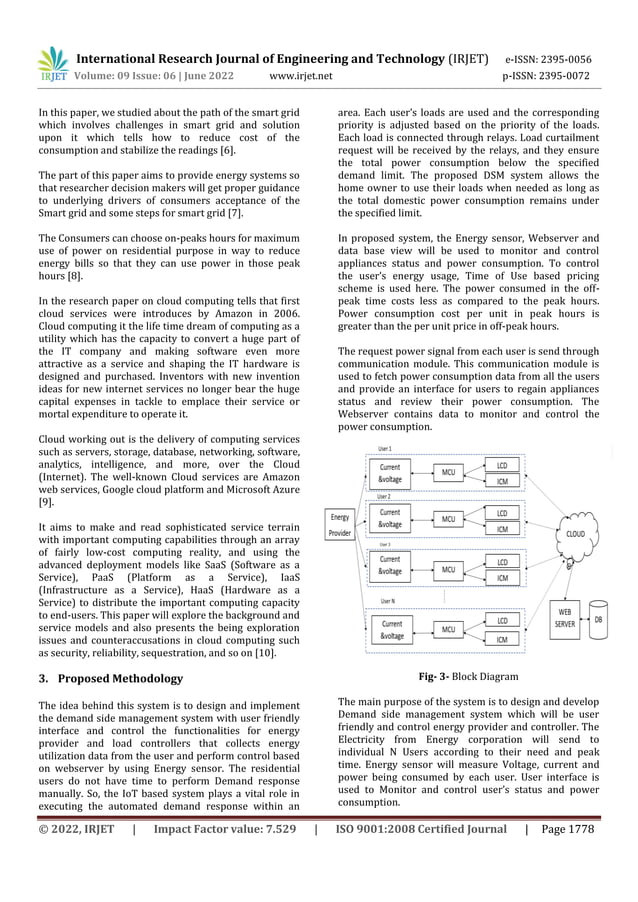 Demand Side management of smart grid using IoT | PDF