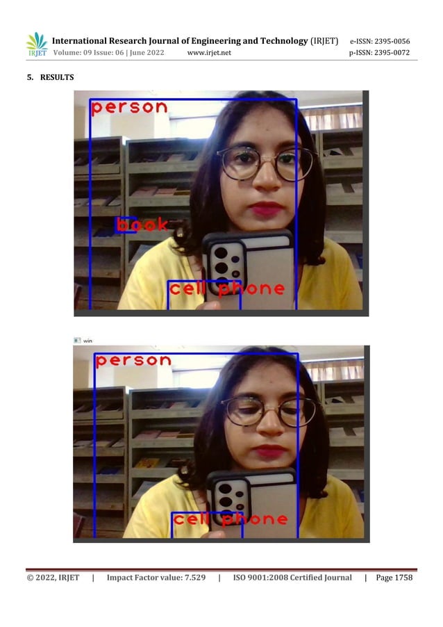 REAL-TIME OBJECT DETECTION USING OPEN COMPUTER VISION | PDF