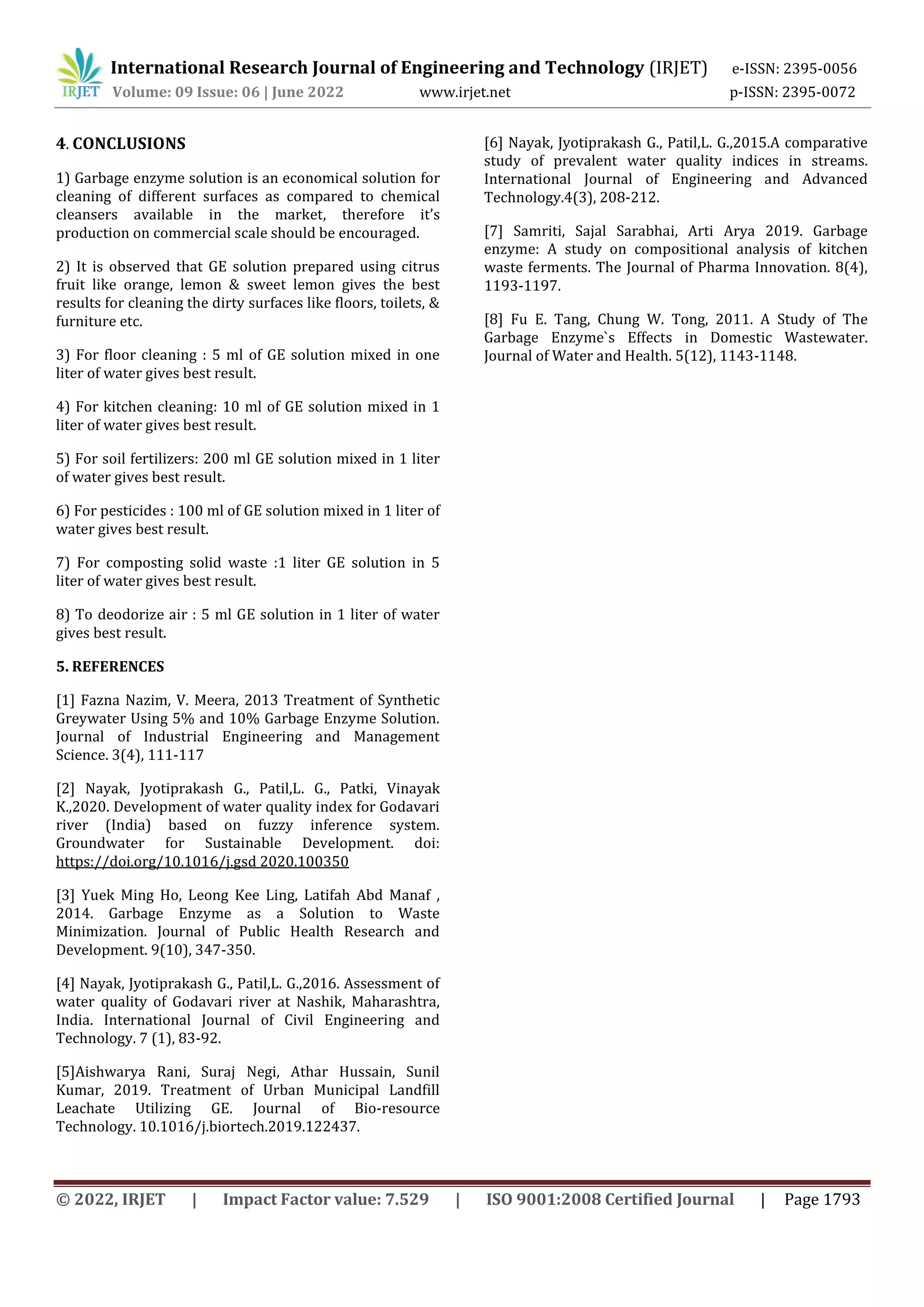 Garbage Enzyme Solution – An Effective Alternative As A Surface ...