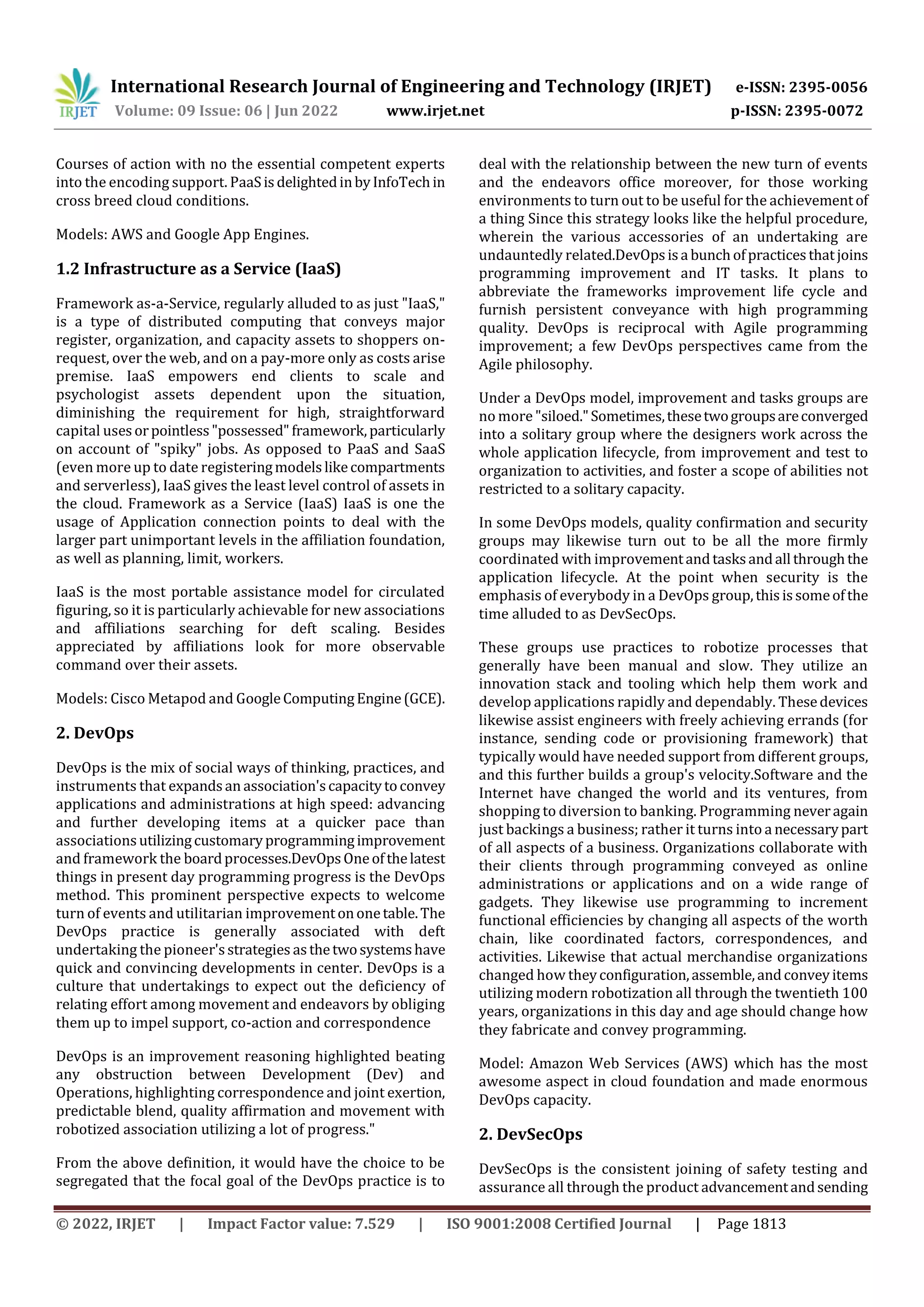 DEVSECOPS ON CLOUD STORAGE SECURITY | PDF