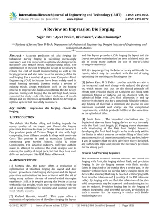 A Review on Impression Die Forging | PDF