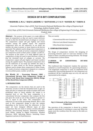 DESIGN OF 8-BIT COMPARATORS | PDF