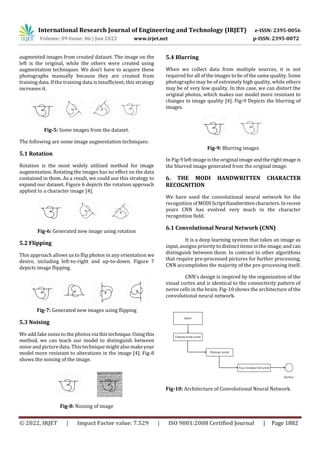 MODI Lipi Handwritten character Recognition using CNN and Data Augmentation Techniques | PDF